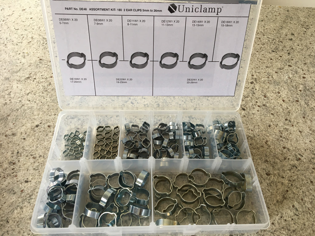 9300 Series Automotive & Industrial 2 Ear Clamp Kit DE48W1K – Uniclamp